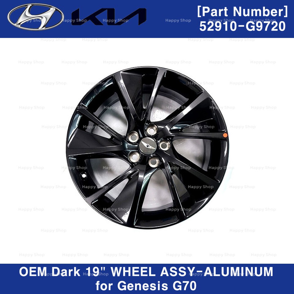 52910G9720 OEM Front 19" WHEEL ASSY-ALUMINUM 1EA for Hyundai Genesis ...