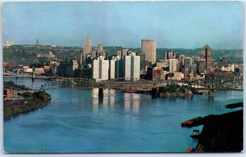 Pittsburgh's Golden Triangle, showing New Gateway Center - Pittsburgh ...