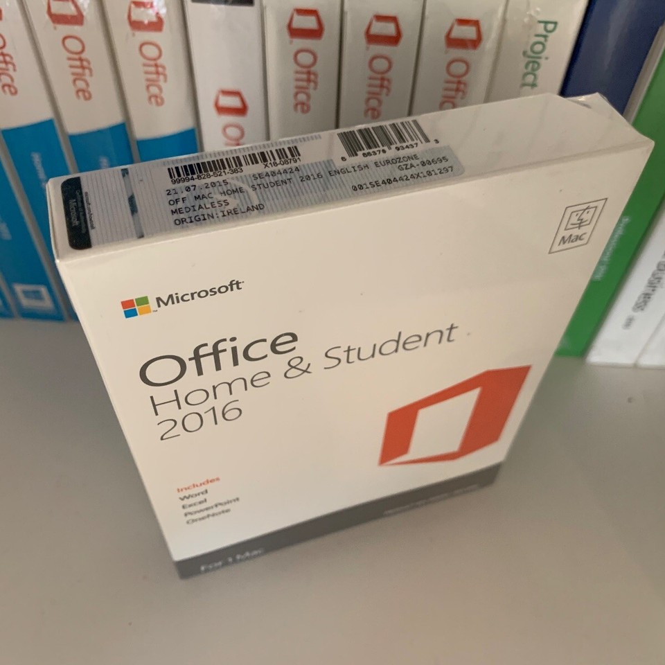 Microsoft Office 2016 Home Student for MAC Word Excel PowerPoint ...