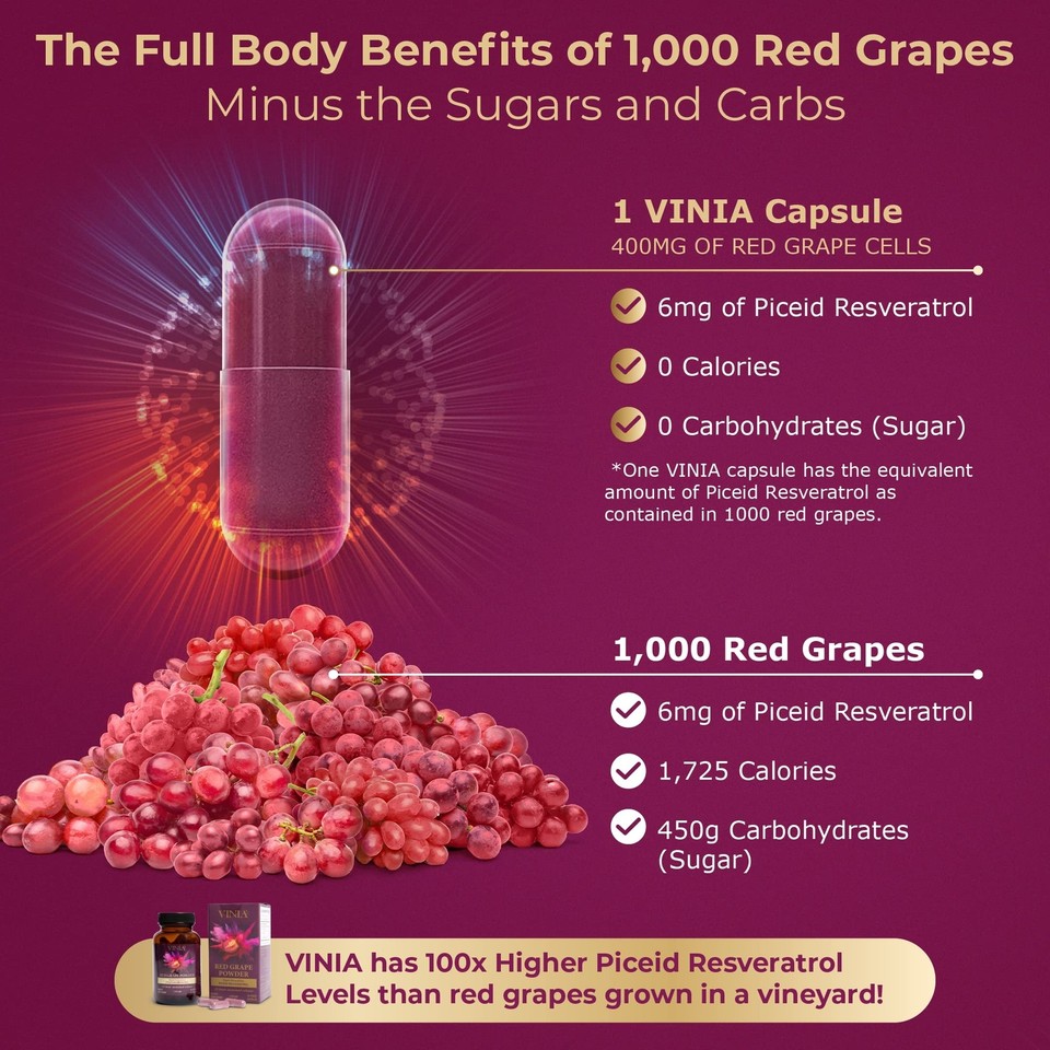 12-Hour Sustained Release Piceid Resveratrol Supplement. Nitric Oxide ...