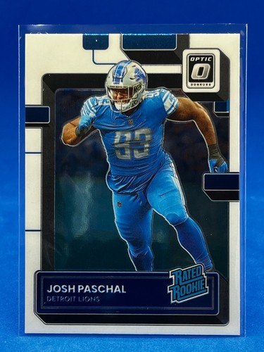 2022 Panini Donruss Optic Rated Rookie RC Josh Paschal #267 Detroit ...