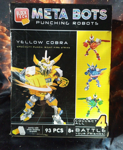 Block Tech Meta Bots Battle Punching Robots YELLOW COBRA New In Box | eBay