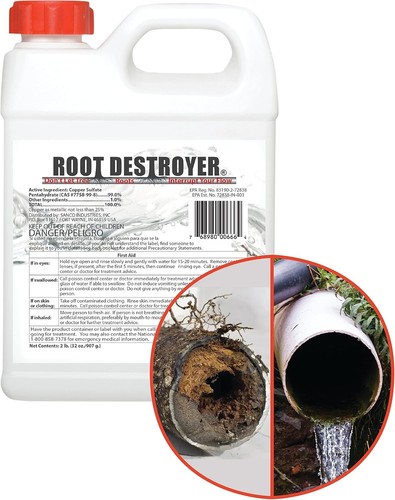 Root Destroyer – 2Lbs- Root Killer for Sewer & Pipe Lines- Stops New ...