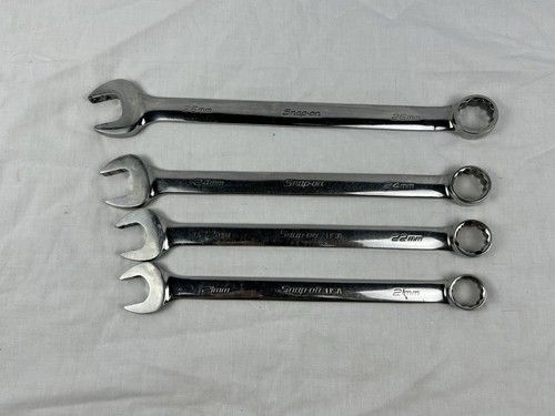 Snap-On OEXM 4 Piece Large Wrench Set 21mm, 22mm, 24mm, 26mm ...