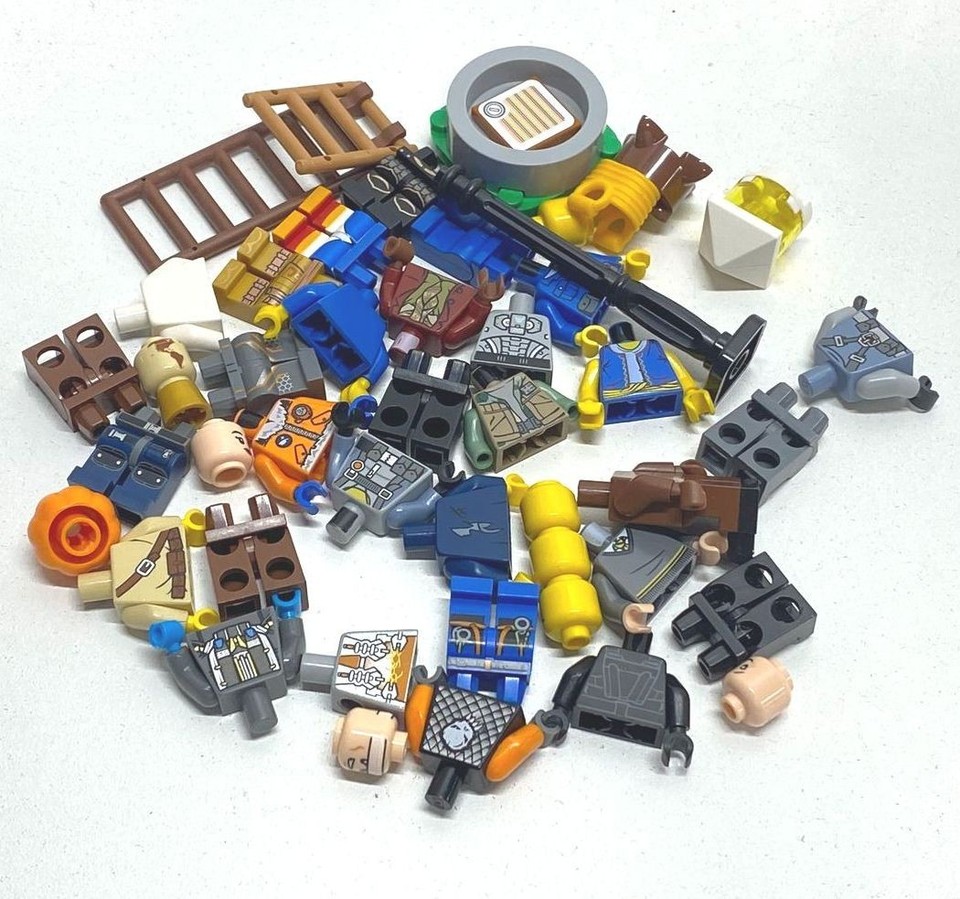 Mixed Lego Minifigure Parts & Accessories Bundle (6X9 Bag) | eBay