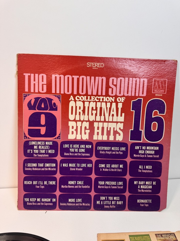 The Motown Sound -A Collection of Original Big Hits Vol. 9 Motown MS668 ...