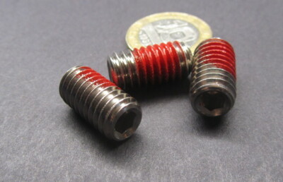 Stainless Steel Self Lock Set Screw, Nylon Patch, Cup, 3/8"-16 x 3/4 ...