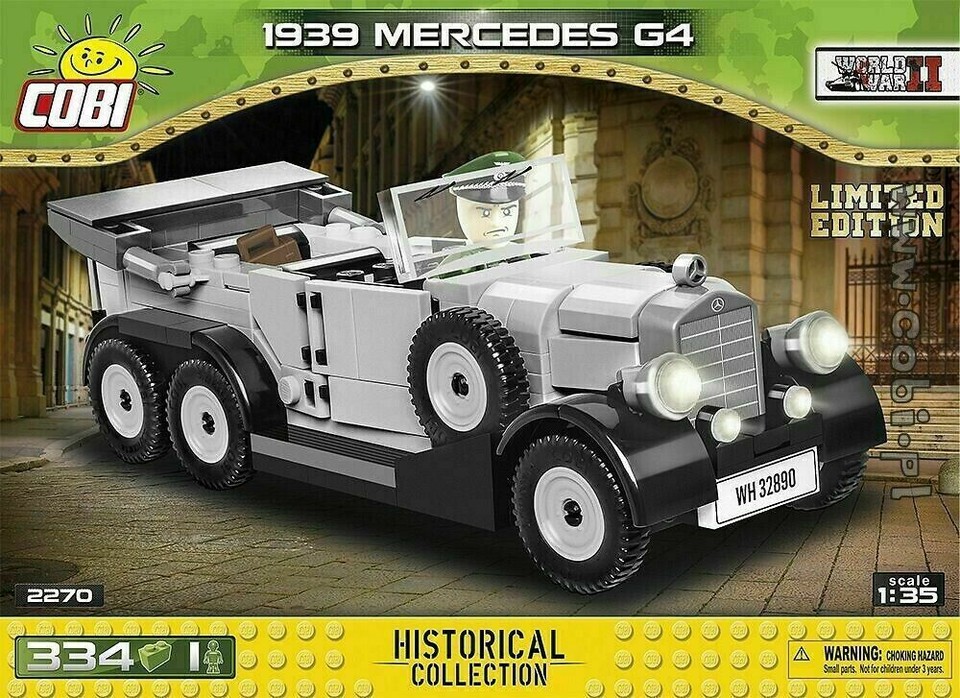 COBI 2270 ex 2408 Staff Mercedes G4 1939 scale 1:35 limited+MOC set ...