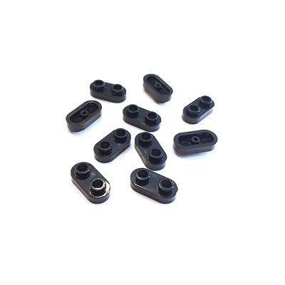 10x Black Lego Plate Special 1x2 Rounded with 2 Open Studs - 35480 | eBay