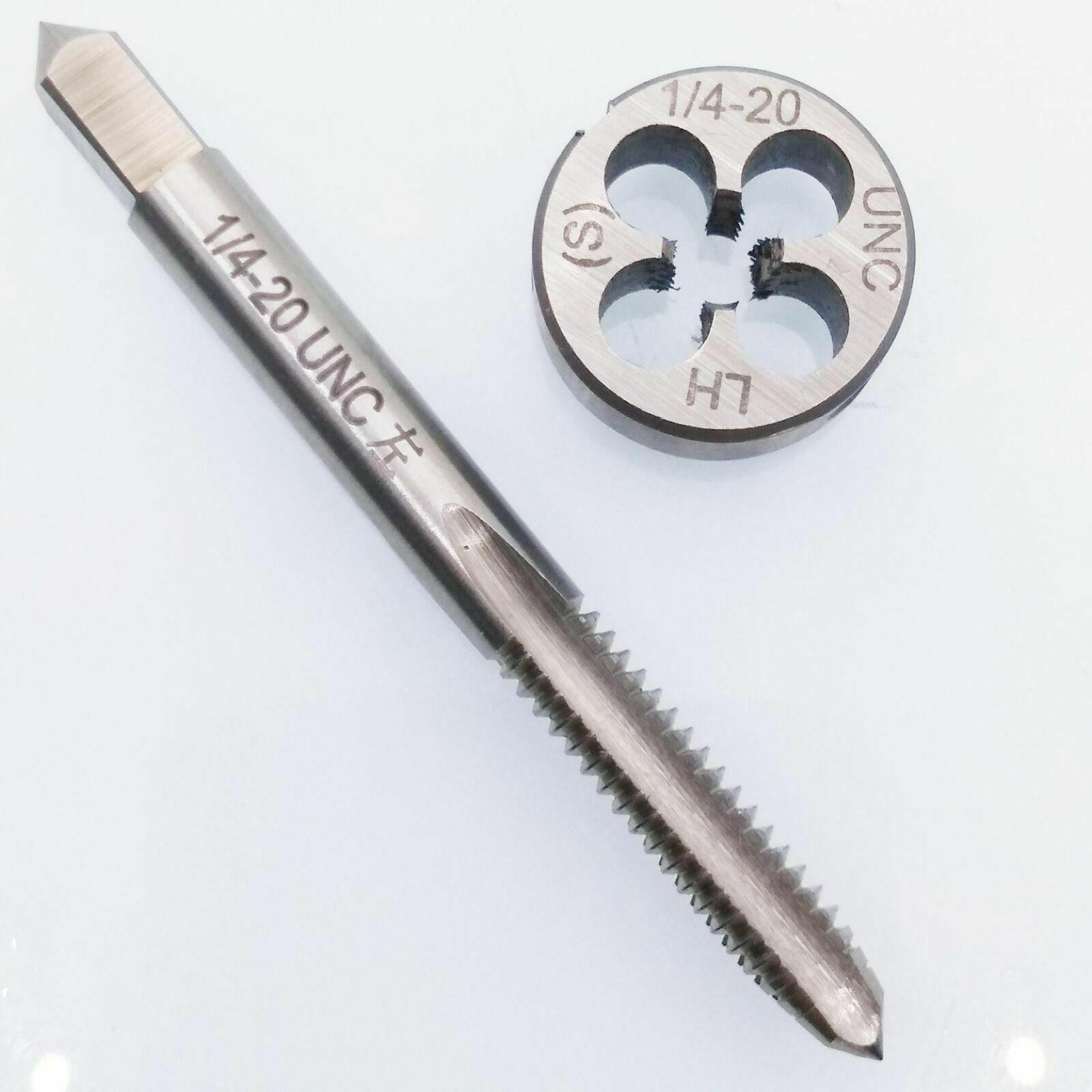 1set HSS 1/4-20 UNC Tap Left Hand & 1/4-20 UNC Die Left Hand Threading ...
