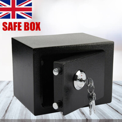 Small Fireproof Safe Security Home Office Money Cash Deposit Box Safety ...