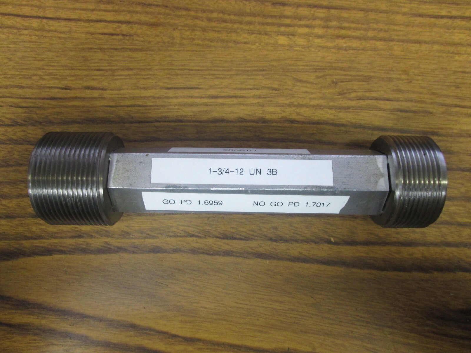 Go & No Go Thread Plug Gage Set 1-3/4"-12 UN-3B | eBay