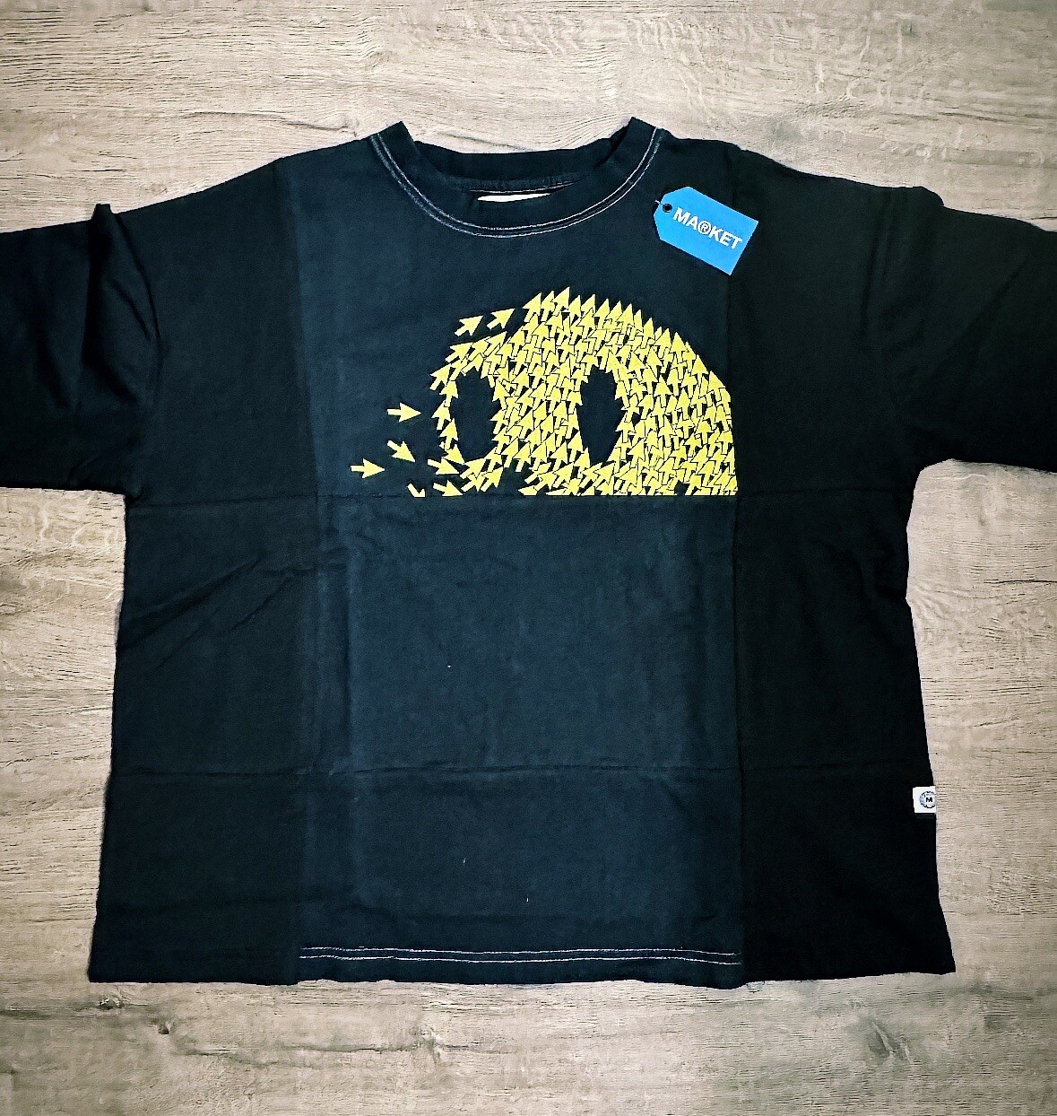 NEW MARKET 4 PANEL REWORK T-SHIRT SMILEY FACE MOUSE CLICK SIZE LARGE 🙂 ...