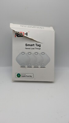 RSH Smart Tag Key Finder, Bluetooth Tracker Locator (4 Pack) iOS ONLY ...