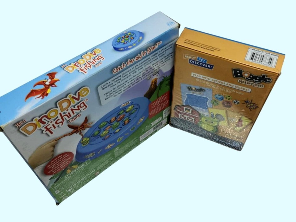 Dino Dive Fishing Game & Boggle First Words Kids Educational ...