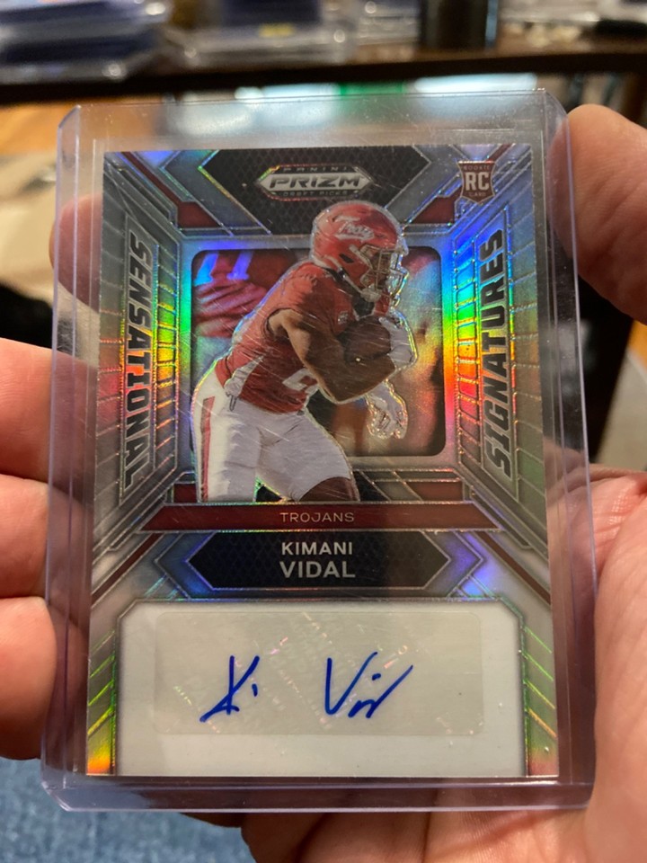 KIMANI VIDAL Auto 2024 PANINI PRIZM DRAFT PICKS SENSATIONAL SIGNATUREs ...