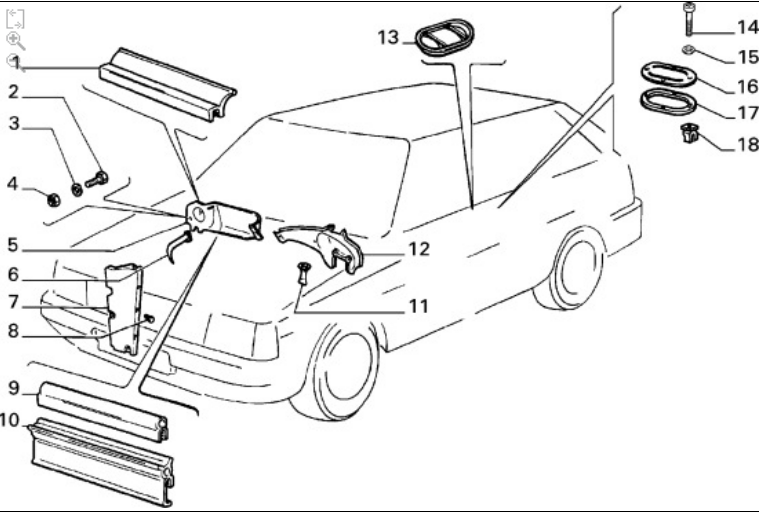 Original Rubber Profile Windshield Wiper Sealing For Fiat Uno - Fiorino ...