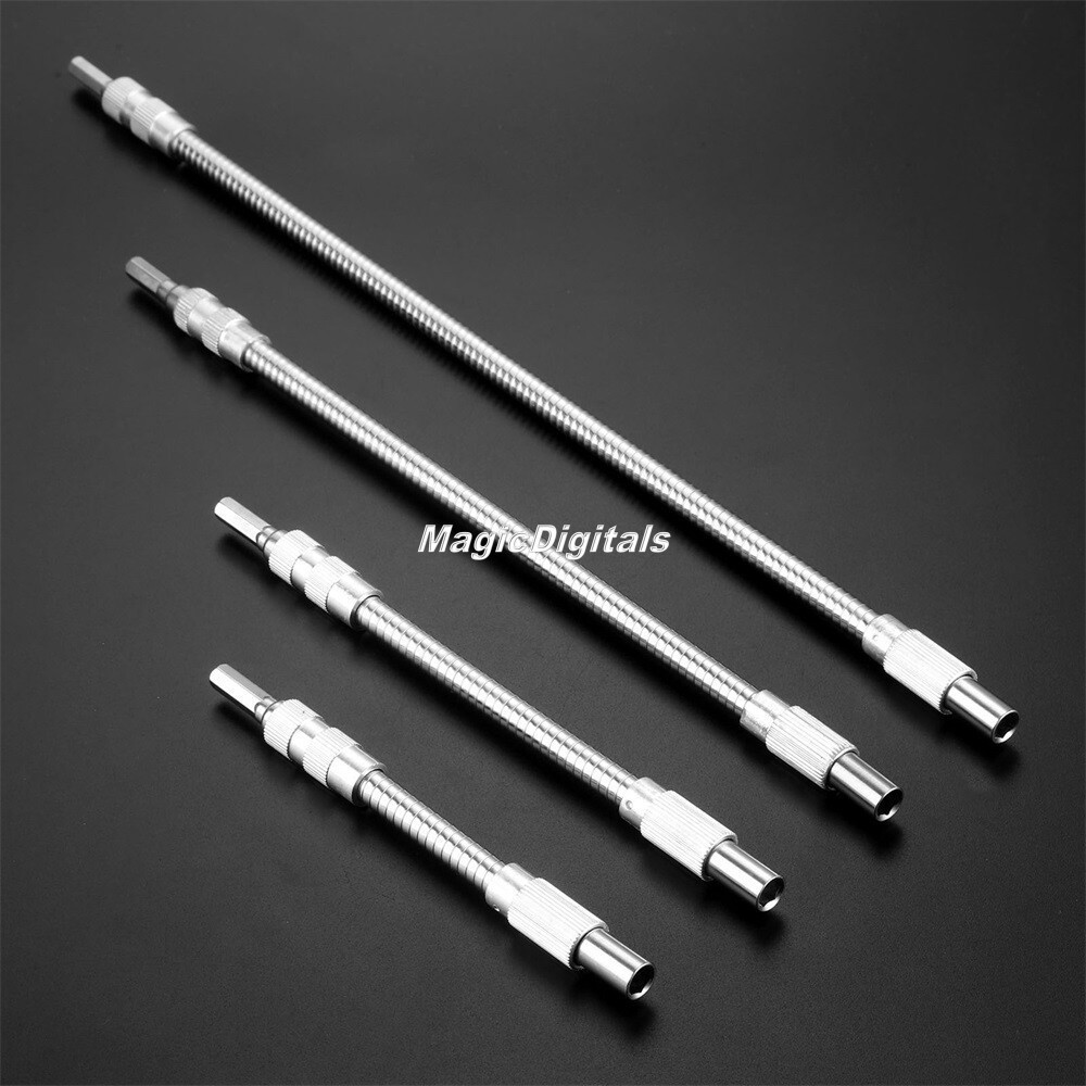 1Pc 1/4" Hex Flexible Shaft Hose Screwdriver Extension Drill Bit Socket ...