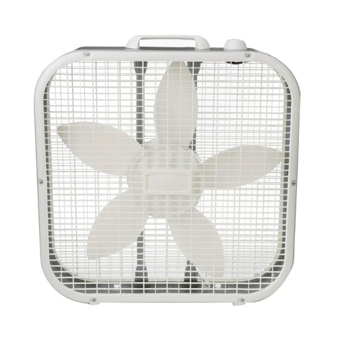 20" Classic Box Fan with Weather-Resistant Motor, 3 Speeds, 22.5" H ...