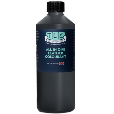 All In One DARK GREY Leather Colourant Dye Paint Restore Recolour Sofa ...