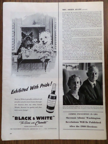 1959 Black White Scottish Scotty Terrier Westie Ad Exhibited with Pride ...