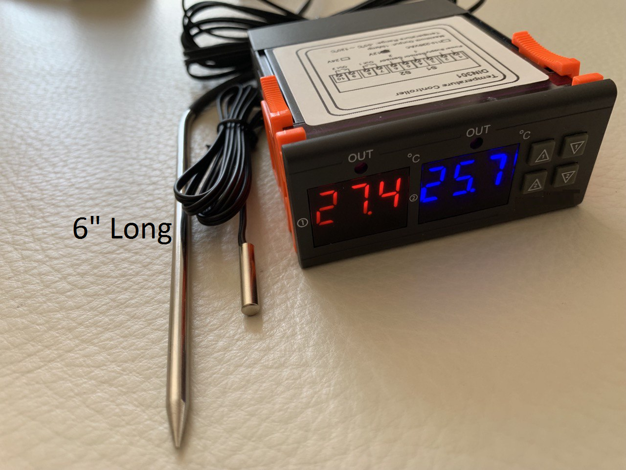 2 Sensor Thermostat Temperature Beer Cider Make Home Brewing ...