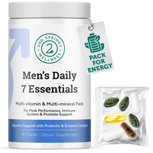 2nd Springs Daily 7 Essentials Men's Vitamin Pack - 30 Packets 760842021327| eBay