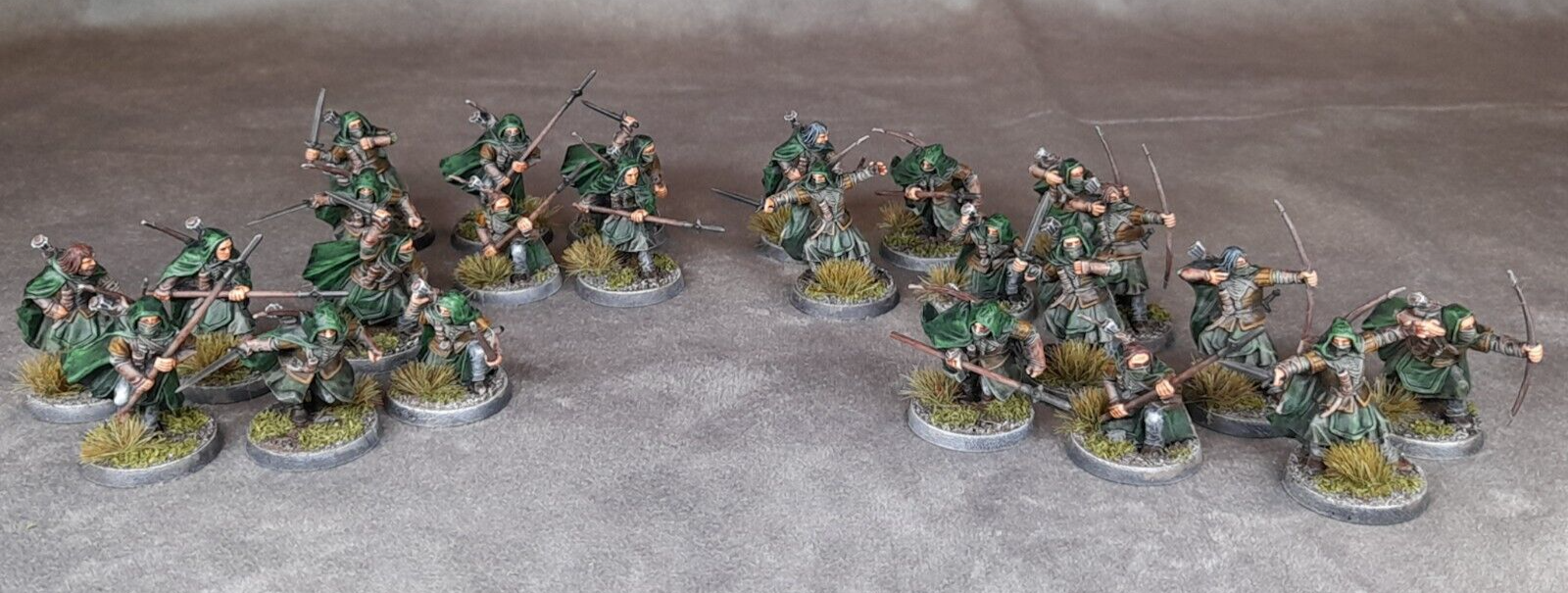 RANGERS OF GONDOR COMMISSION, pro painted, see description, lotr mesbg ...