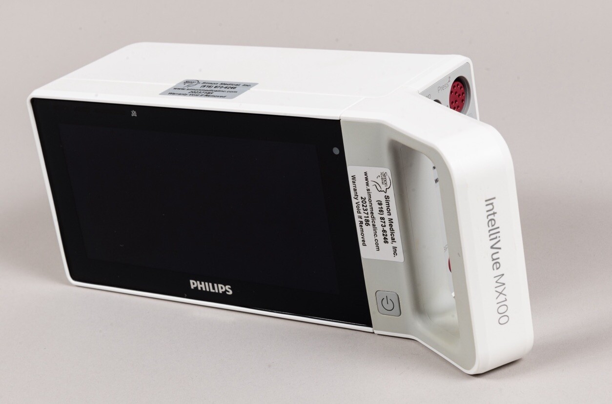 Philips IntelliVue MX100 Monitor 867033 - ECG, NBP, TEMP, PRESS2 ...