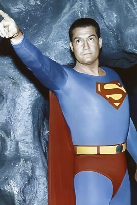 RARE COLOR STILL TV's SUPERMAN GEORGE REEVES | eBay