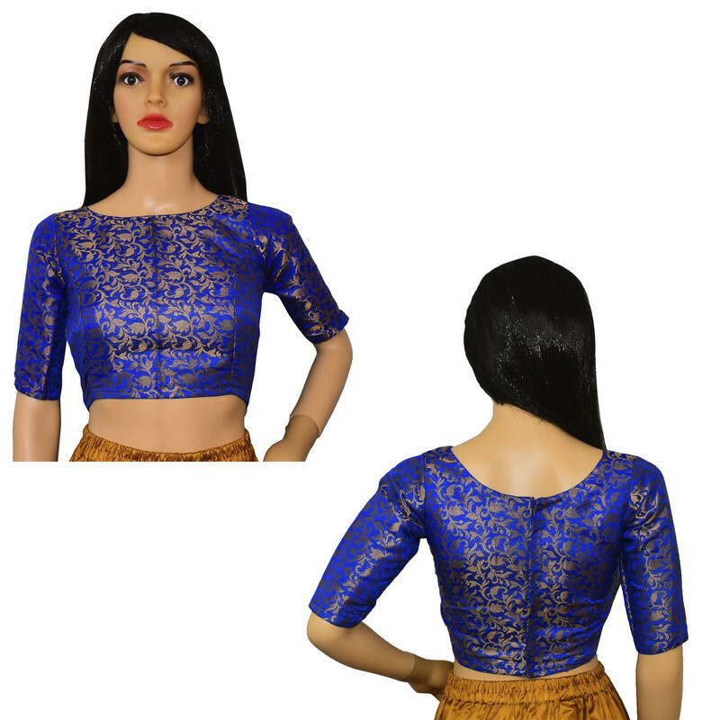 Saree Blouse Round Back Designs