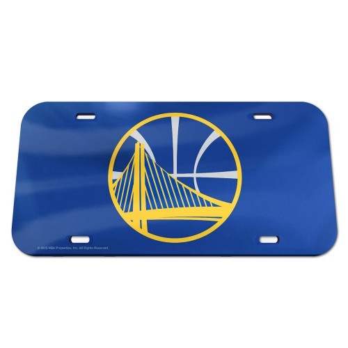 Golden State Warriors License Plate Mirrored Acrylic Blue | eBay