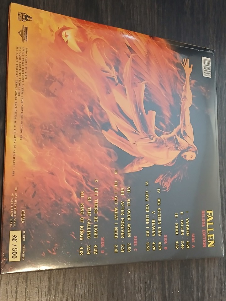 STRYPER "Fallen" Deluxe Edition POP UP YELLOW Colored Vinyl VERY RARE ...