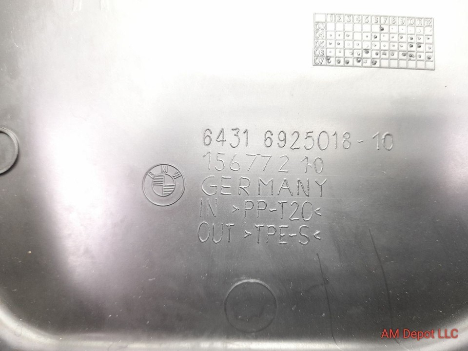 2007 BMW 335xi 335i 328i 328xi E90 E92 Cabin Microfilter Cover Right ...