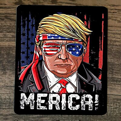 Mouse Pad Merica Donald #45 Trump 2024 USA | eBay