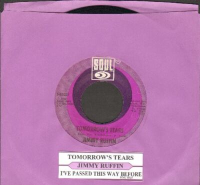 Ruffin, Jimmy - Tomorrow's Tears Soul 35027 Vinyl 45 rpm Record | eBay