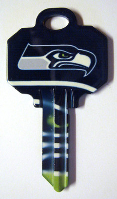 NFL SEAHAWKS BLANK HOUSE KEY FOR 5 PIN SCHLAGE SC1 CAN BE PUNCHED TO ...