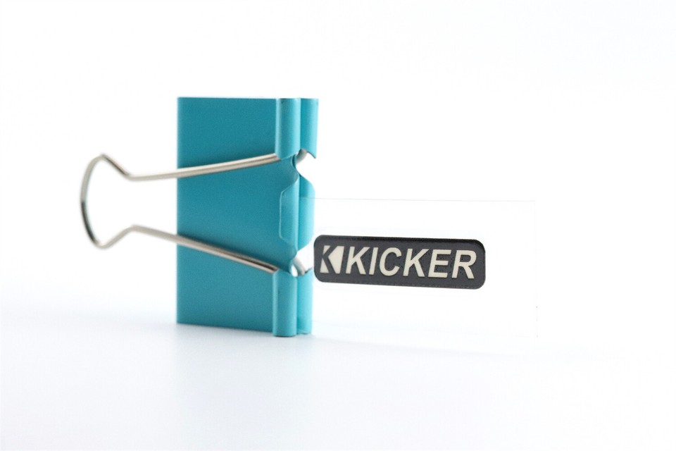 KICKER logo badge Sticker Decal DIY waterproof 32mm(1.3")X8.1mm(0.3 ...