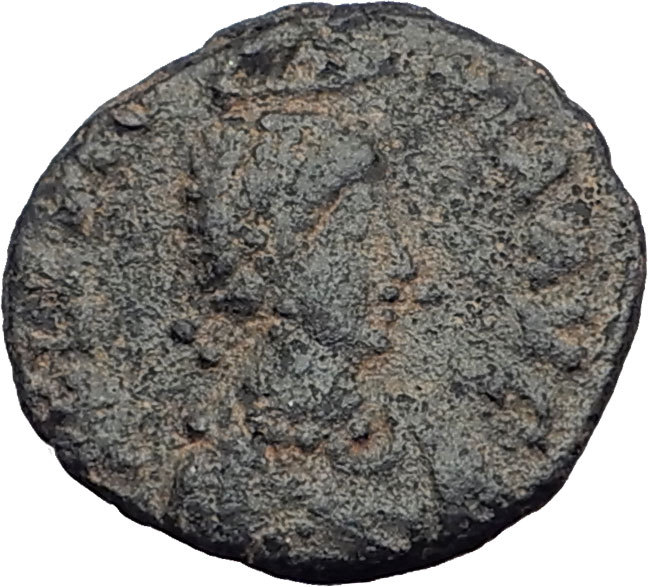 EUDOXIA Arcadius Wife 400AD Authentic Ancient Roman Coin HAND OF GOD ...