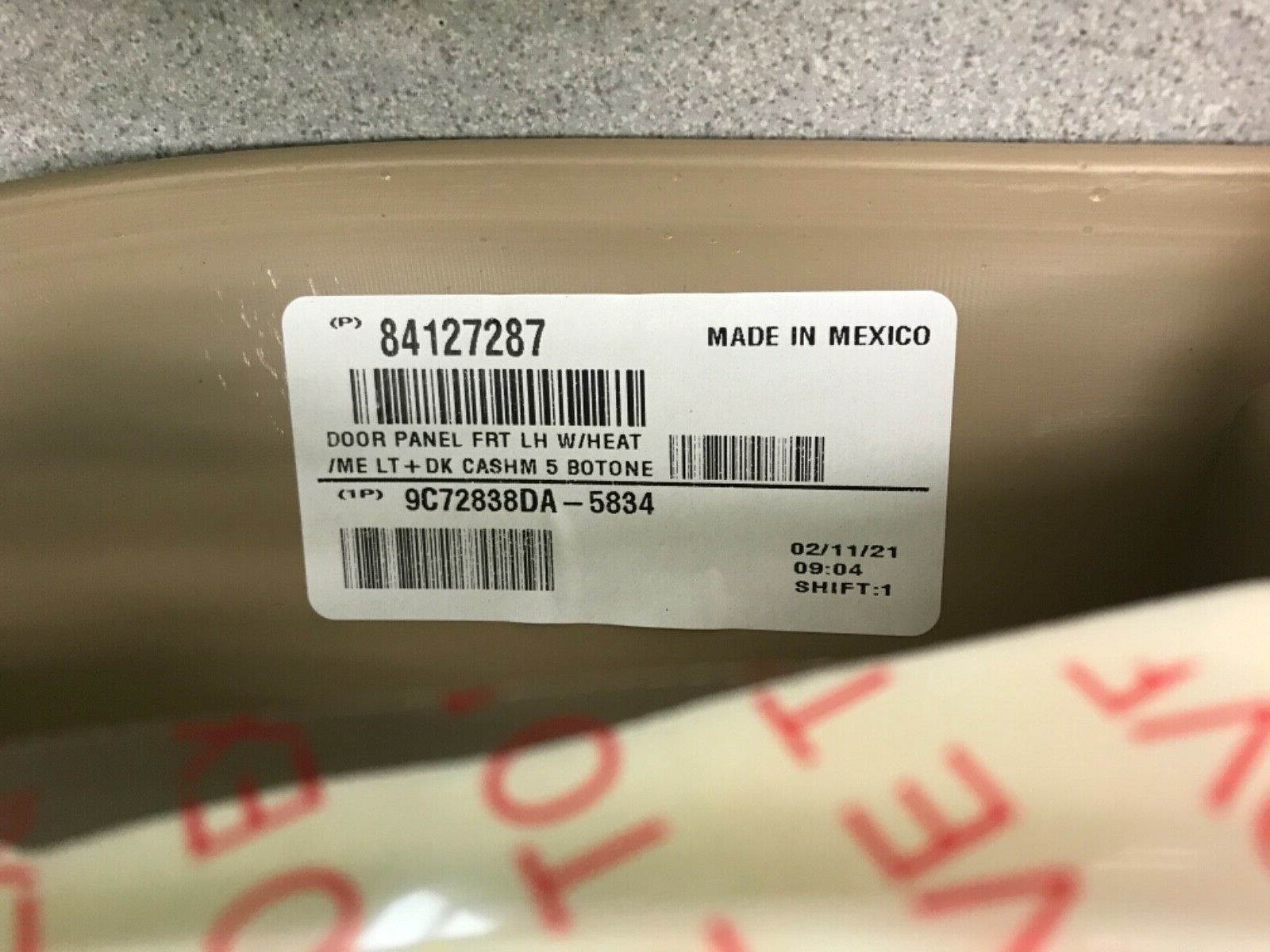 OEM GM Front Left Interior Door Trim Panel 84127287 | Cashmere ...