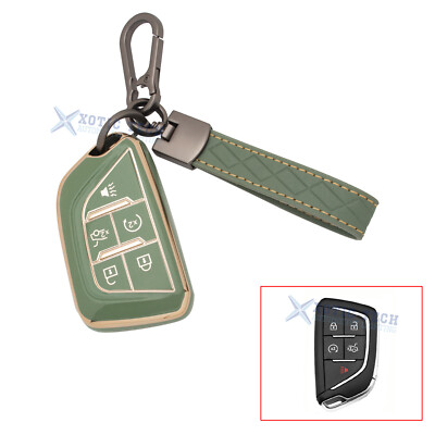 Set Green Full Seal Remote Key Fob w/Keychain For Cadillac CT5 CT6 ...