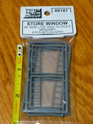 Tichy Train Group HO #8187 Store Window w/5 Lite Top Transom pkg(6 ...