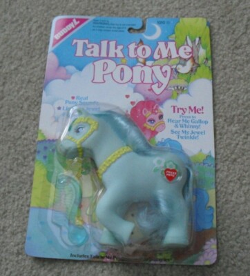 Vintage 1990 Buddy L 1010 Green Talk to Me Pony My Little Pony SEALED ...