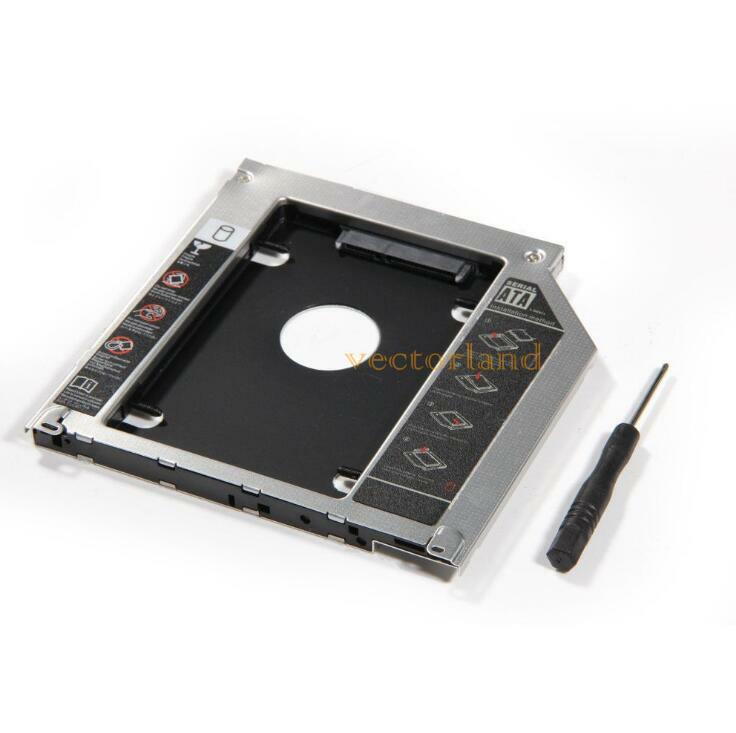 2nd SATA HDD SSD Hard Drive Optical Bay Tray Caddy for Apple Macbook ...