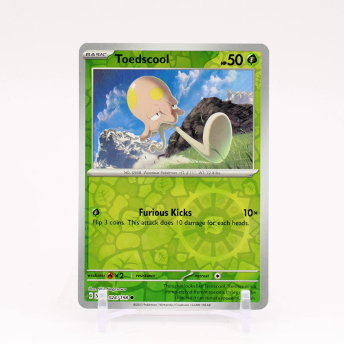 Toedscool - 024/198 Scarlet & Violet Reverse Holo Common Pokemon - NM ...
