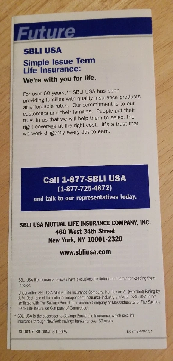 Term Life Insurance Brochure