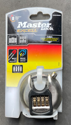 Master Lock Disc Padlock Combination Stainless Steel Heavy Duty ...