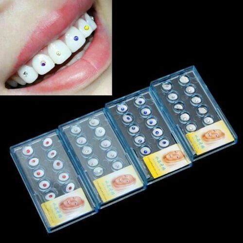 50Pcs Dental Oral Teeth Diamond Tooth Gems Crystal Ornaments Jewelry 2 ...