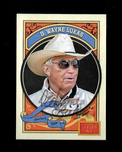 D. WAYNE LUKAS Horse Trainer, Derby Winners 2014 Panini SIGNED ...