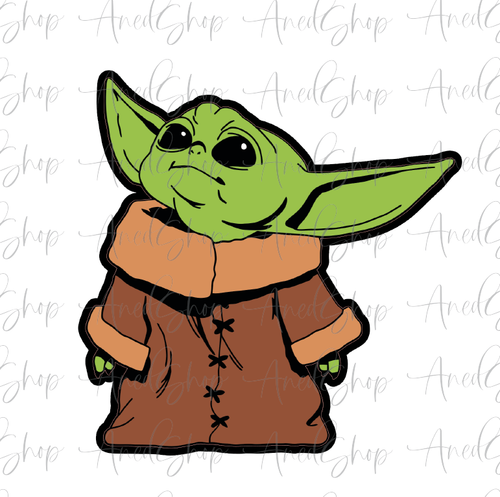 Baby Yoda Vinyl Decal Sticker , Yoda Bumper, window, Laptop Decal | eBay